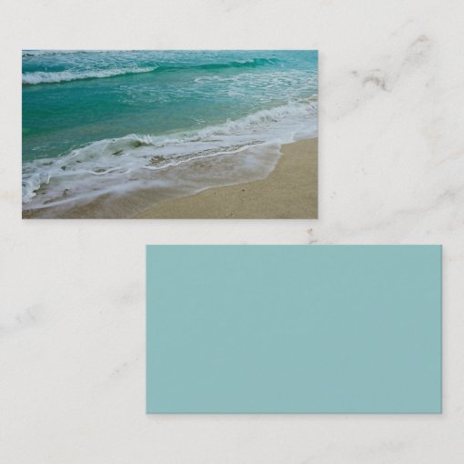seashore business card template original photo art | Zazzle