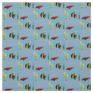 Seaweed Pattern Fabric | Zazzle