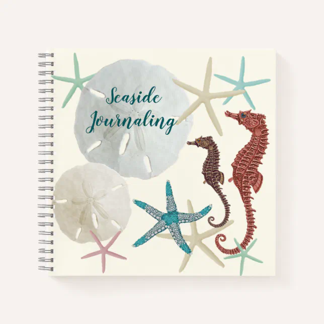 Seaside Collection Beach Themed Journal Notebook | Zazzle
