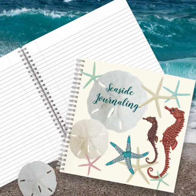 Seaside Collection Beach Themed Journal Notebook | Zazzle