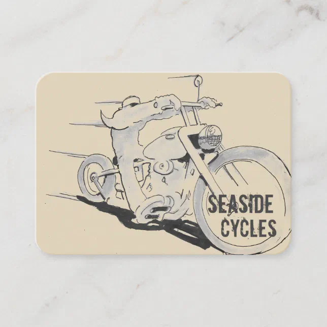 Seaside Cycle Business Card | Zazzle
