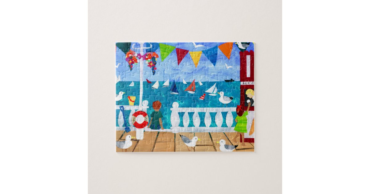 'Seaside' Jigsaw Puzzle | Zazzle