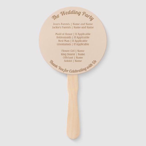 Seaside Wedding Beach Shells Hand Fan | Zazzle