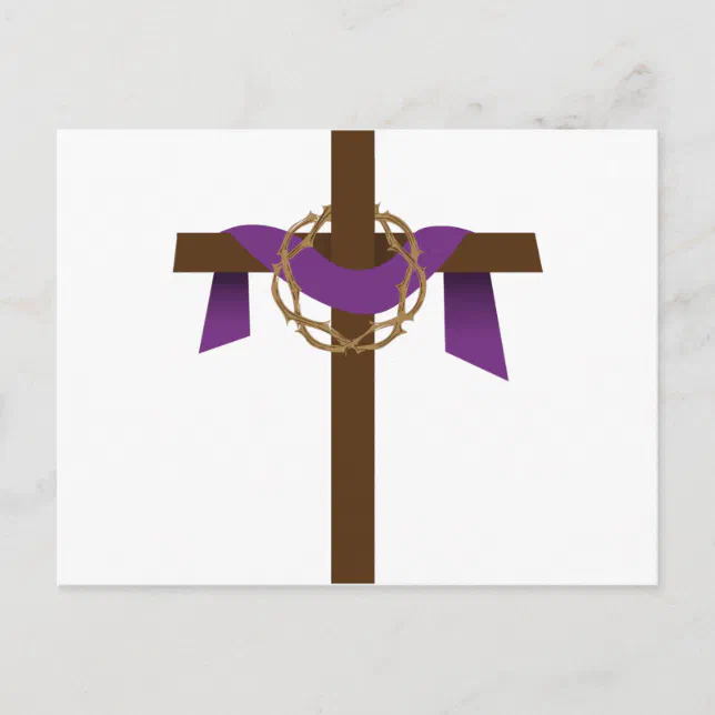 Season Of Lent Cross Postcard | Zazzle