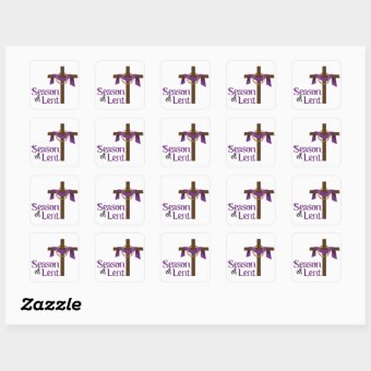 Season Of Lent Square Sticker | Zazzle