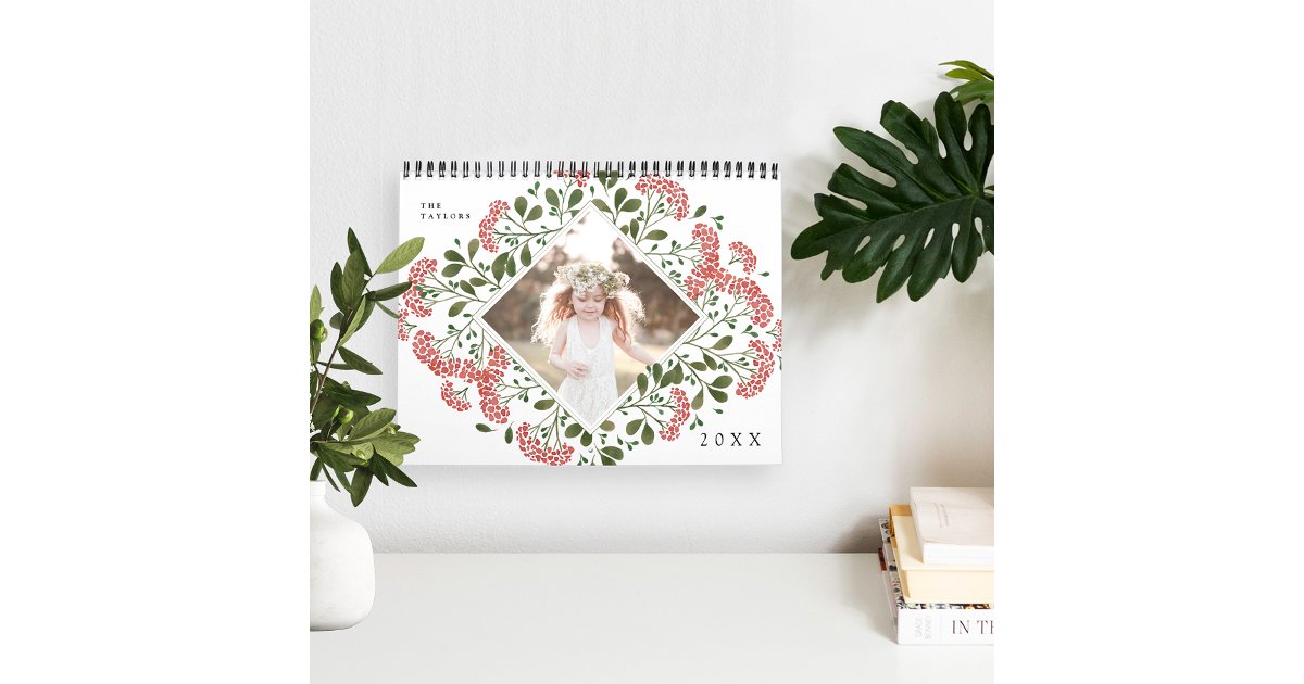 Seasonal Bouquet Patterns | Photo Calendar | Zazzle