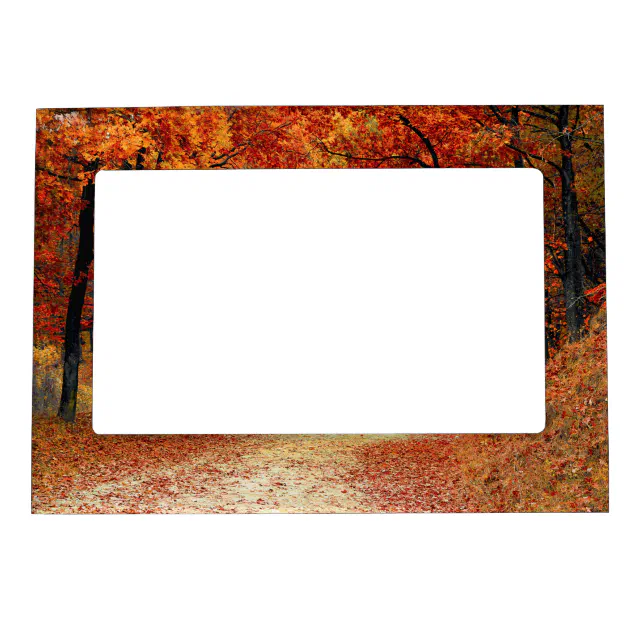 Seasonal colors of Autumn Magnetic Frame | Zazzle