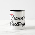 Season's Greeting Two-Tone Coffee Mug | Zazzle