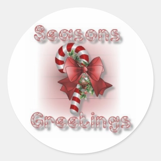 "Seasons Greetings" Sticker Sheets | Zazzle.com