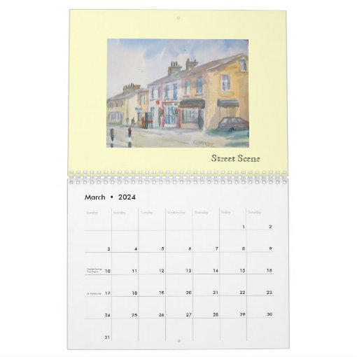 Seasons in Watercolor Calendar | Zazzle