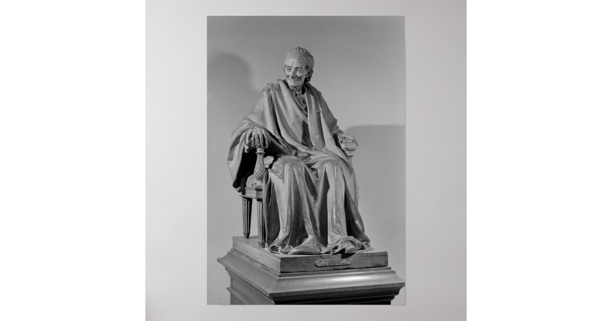 Seated sculpture of Voltaire Poster | Zazzle