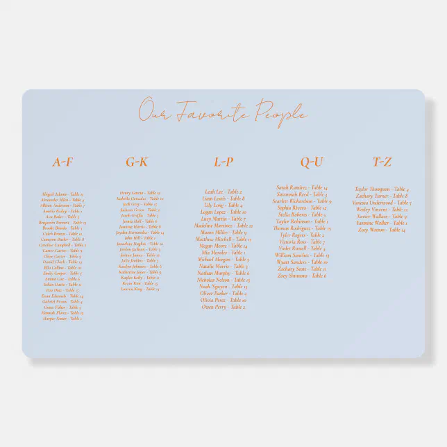Seating Chart for colorful wedding Foam Board | Zazzle
