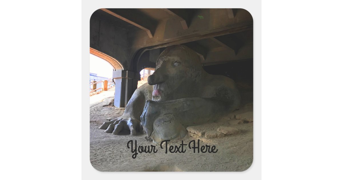 Seattle Fremont Troll #2 Stickers | Zazzle