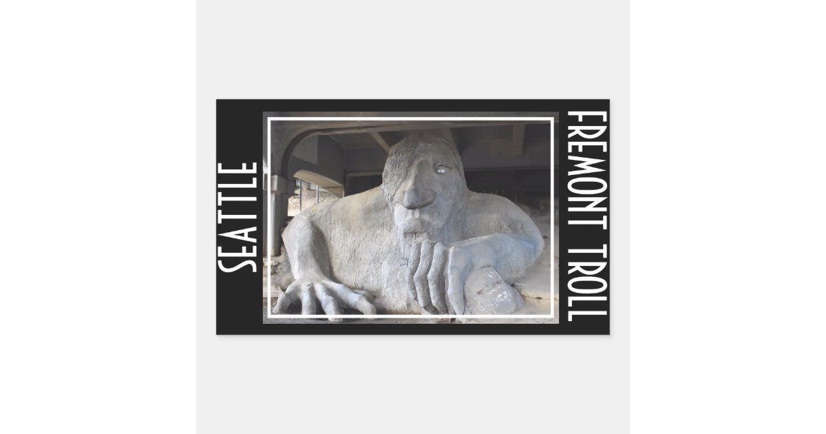 Seattle Fremont Troll Sticker | Zazzle