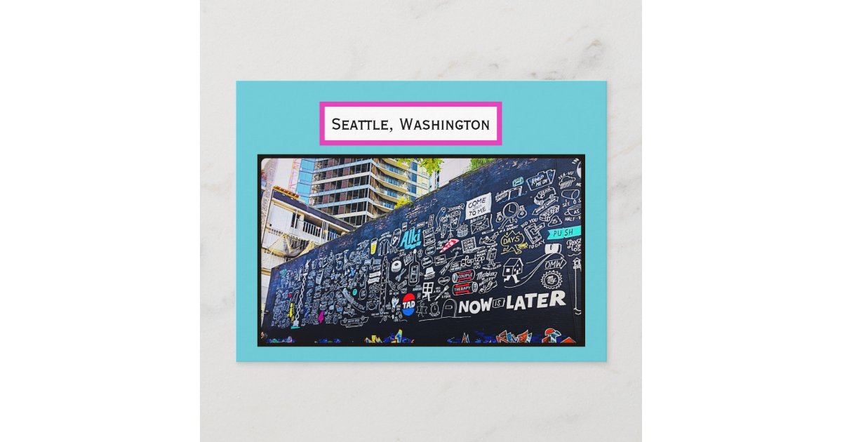 Seattle Graffiti Postcard | Zazzle
