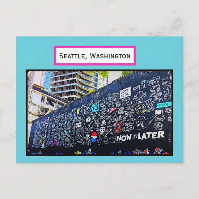 Seattle Graffiti Postcard | Zazzle