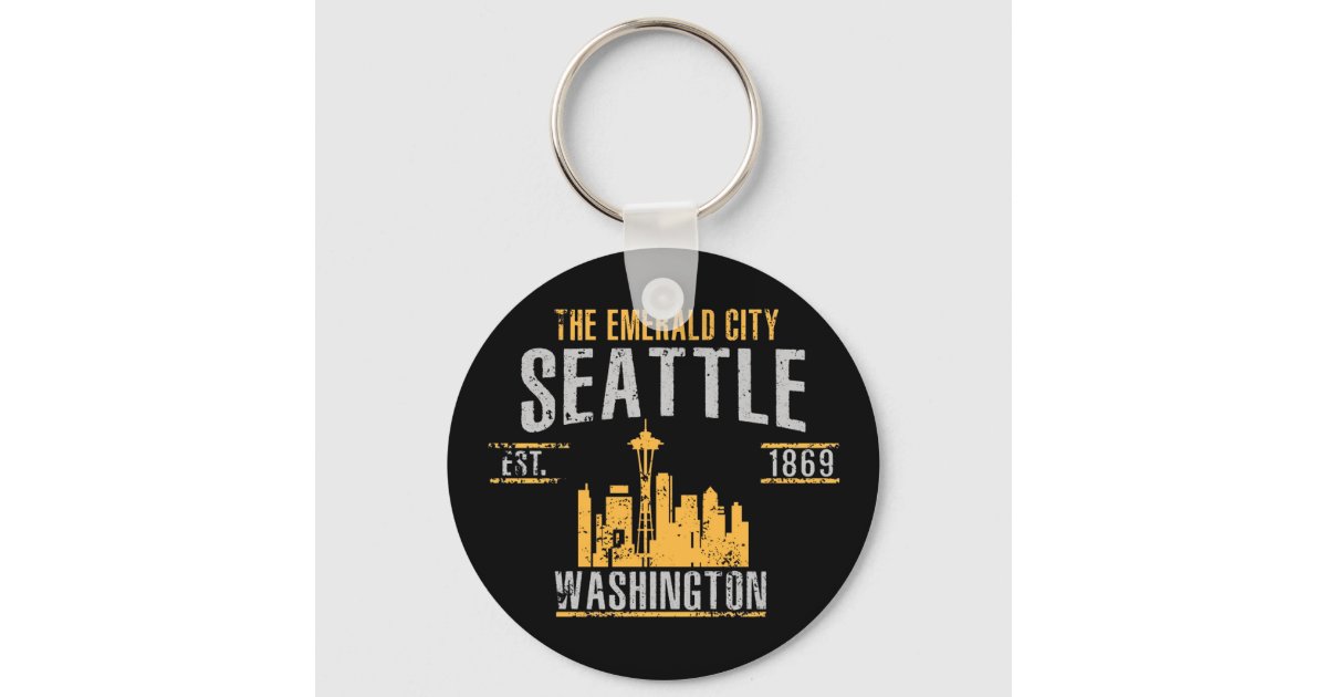 Seattle Keychain | Zazzle