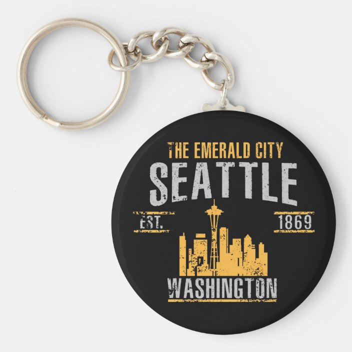 Seattle Keychain | Zazzle