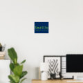 Seattle Longitude Latitude Team Colors Poster | Zazzle