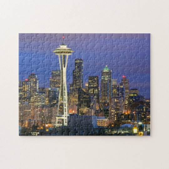 Seattle seen from Kerry Park in Queen Anne Jigsaw Puzzle | Zazzle.com