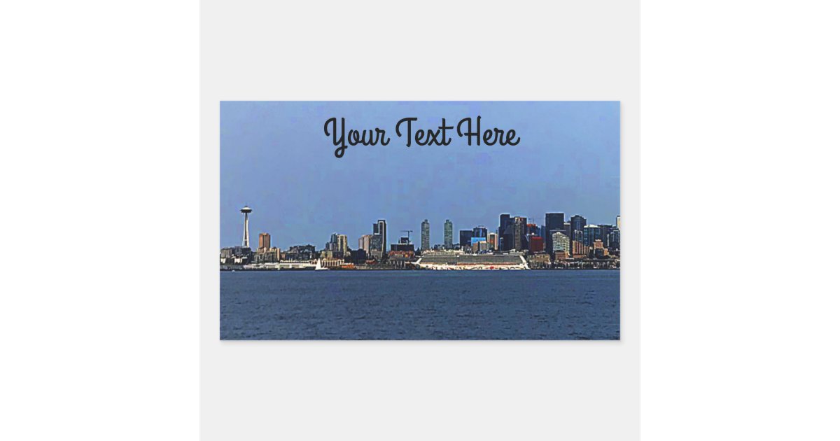 Seattle Skyline #2-2 Stickers | Zazzle