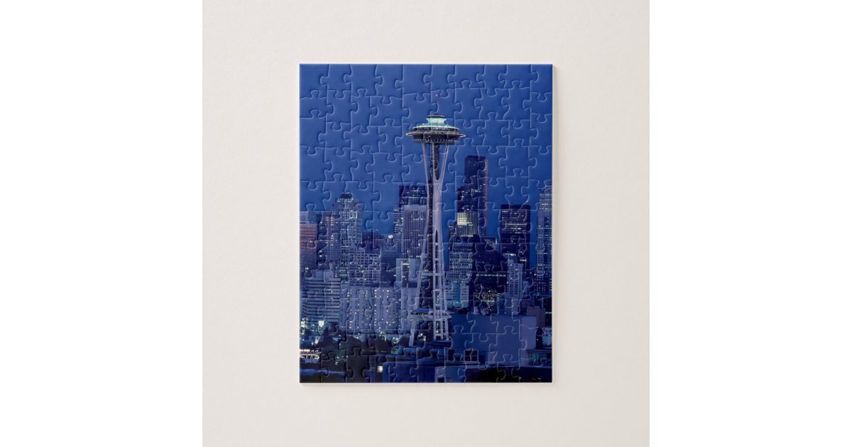 Seattle skyline jigsaw puzzle | Zazzle