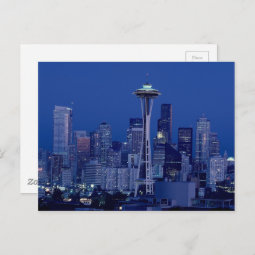 Seattle skyline postcard | Zazzle