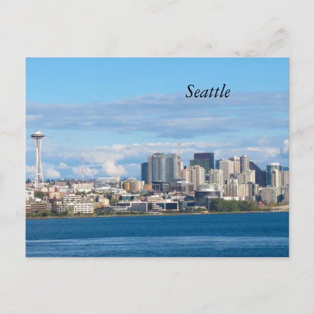 Seattle Skyline Postcard | Zazzle