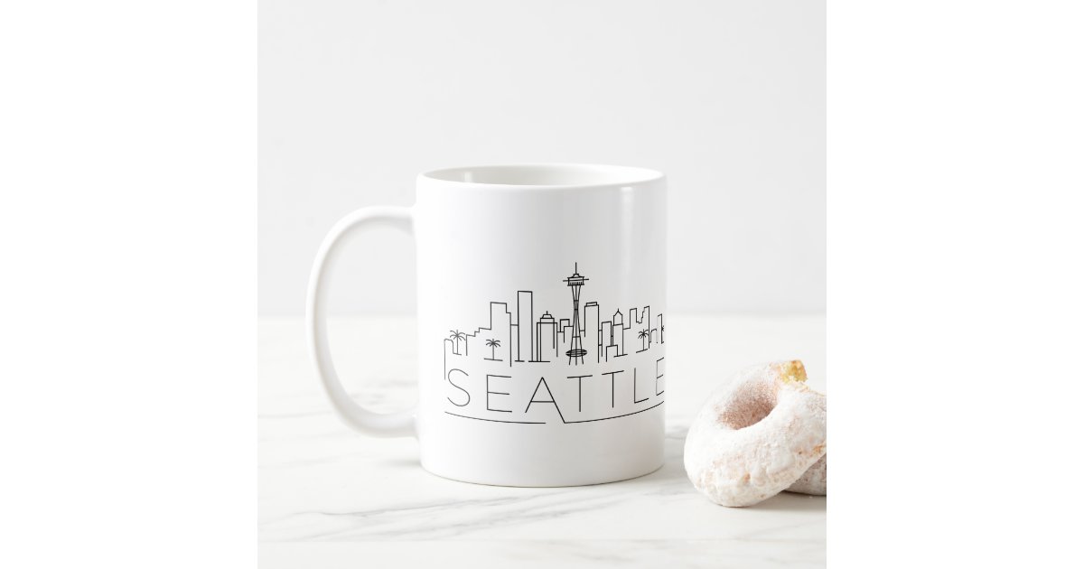 Seattle Stylized Skyline Coffee Mug | Zazzle