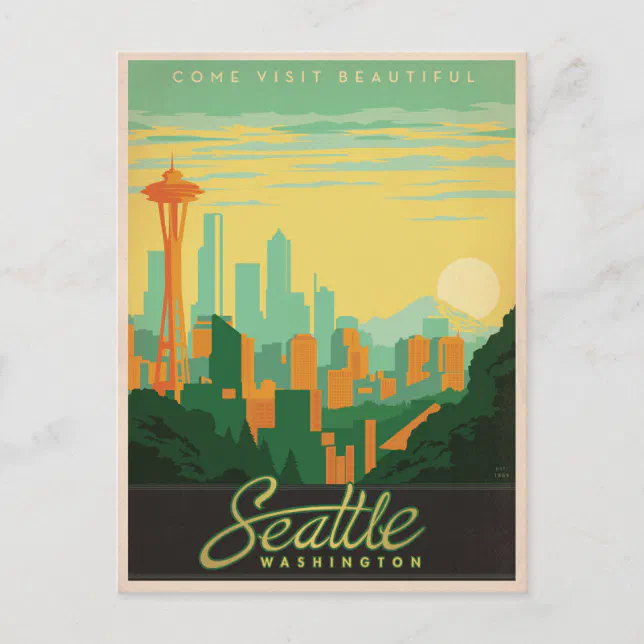 Seattle, WA Postcard | Zazzle