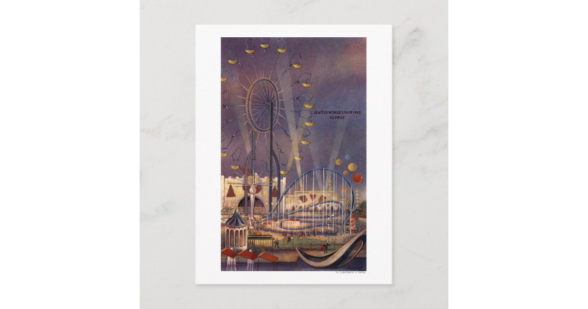 Seattle, Washington1962 World's Fair Poster Postcard | Zazzle