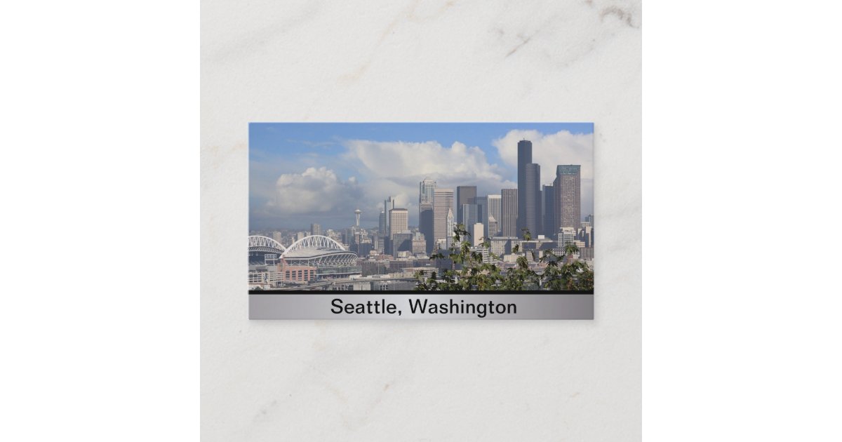 Seattle Washington Business Card | Zazzle