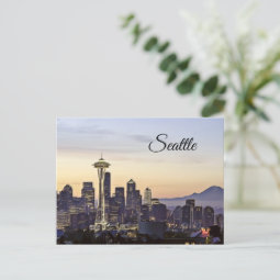 Seattle Washington City Skyline Postcard | Zazzle