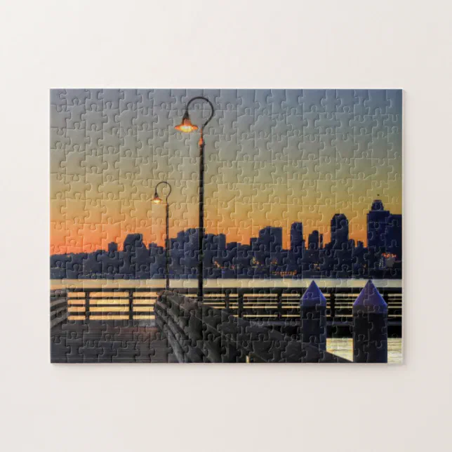 Seattle Washington Downtown Skyline Jigsaw Puzzle | Zazzle