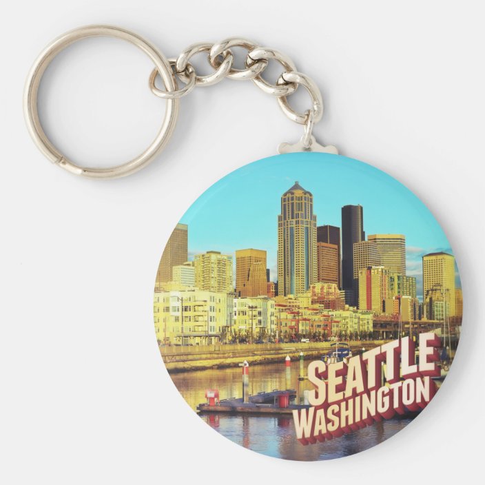 Seattle Washington Keychain | Zazzle.com