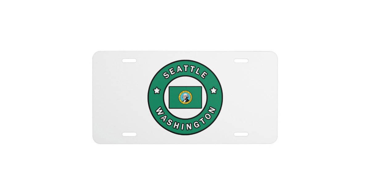Seattle Washington License Plate | Zazzle