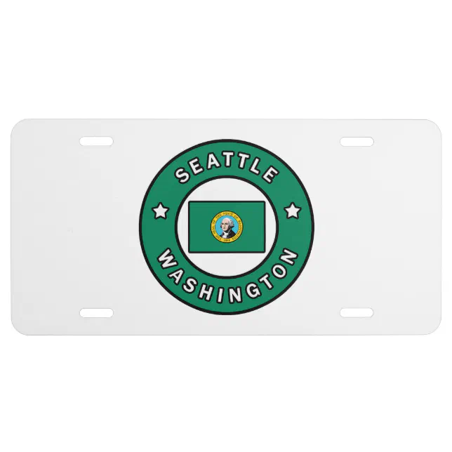 Seattle Washington License Plate | Zazzle