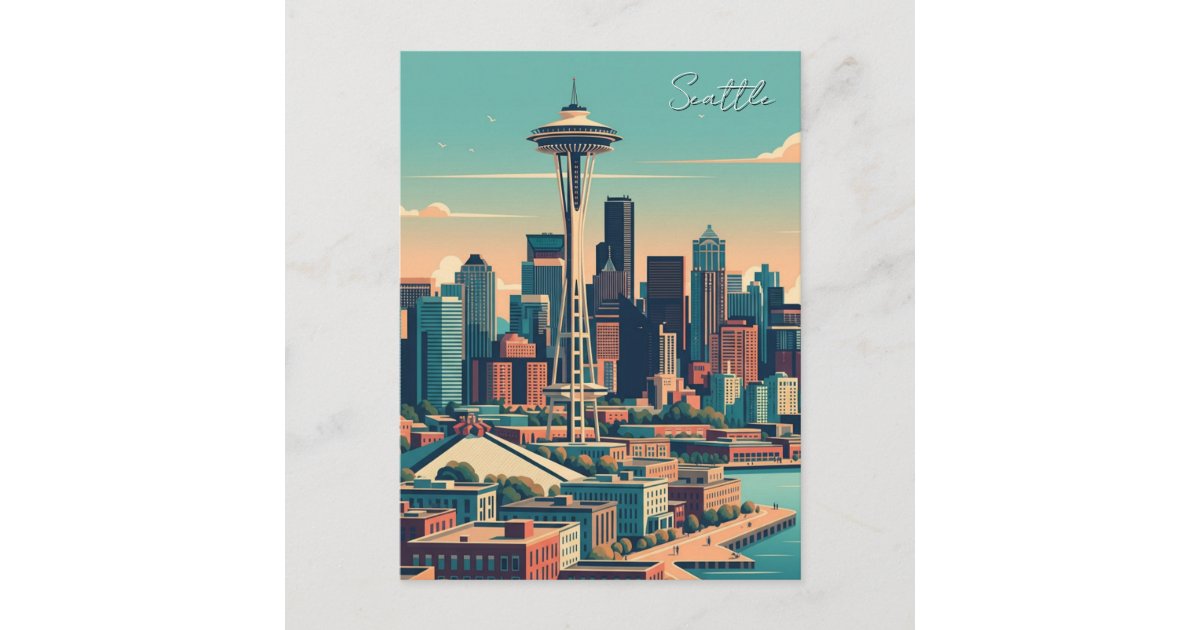 Seattle Washington Vintage Postcard | Zazzle