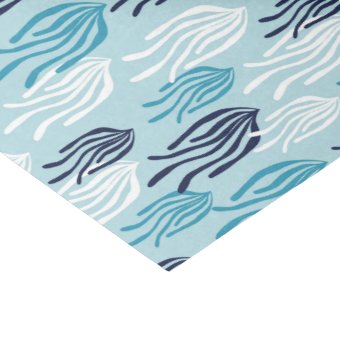 Seaweed Ocean Blue Tissue Paper | Zazzle
