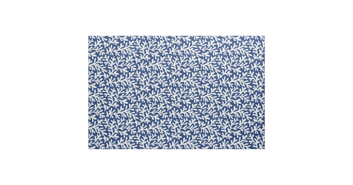 Seaweed Pattern Fabric | Zazzle