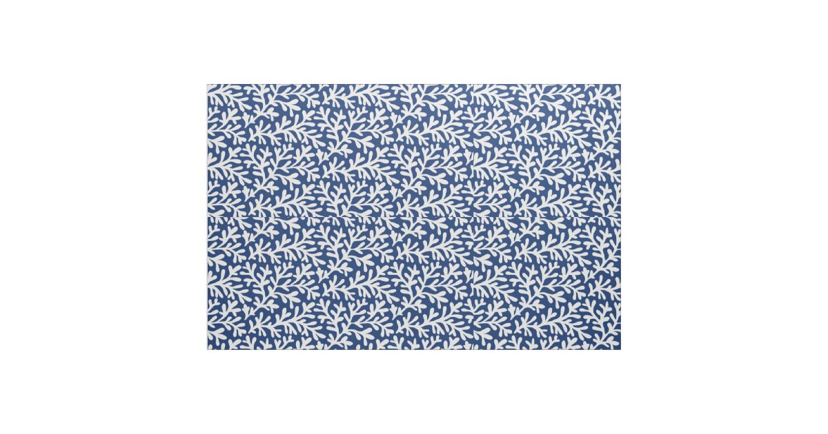 Seaweed Pattern Fabric | Zazzle