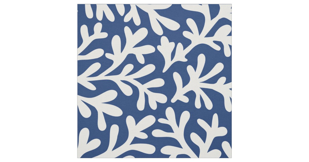 Seaweed Pattern Fabric | Zazzle