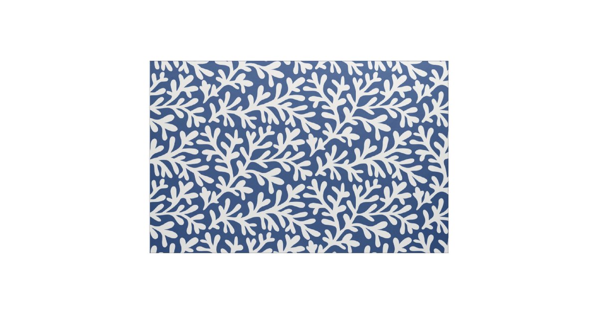 Seaweed Pattern Fabric | Zazzle