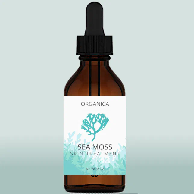 Seaweed Sea Moss Gel Labels | Zazzle