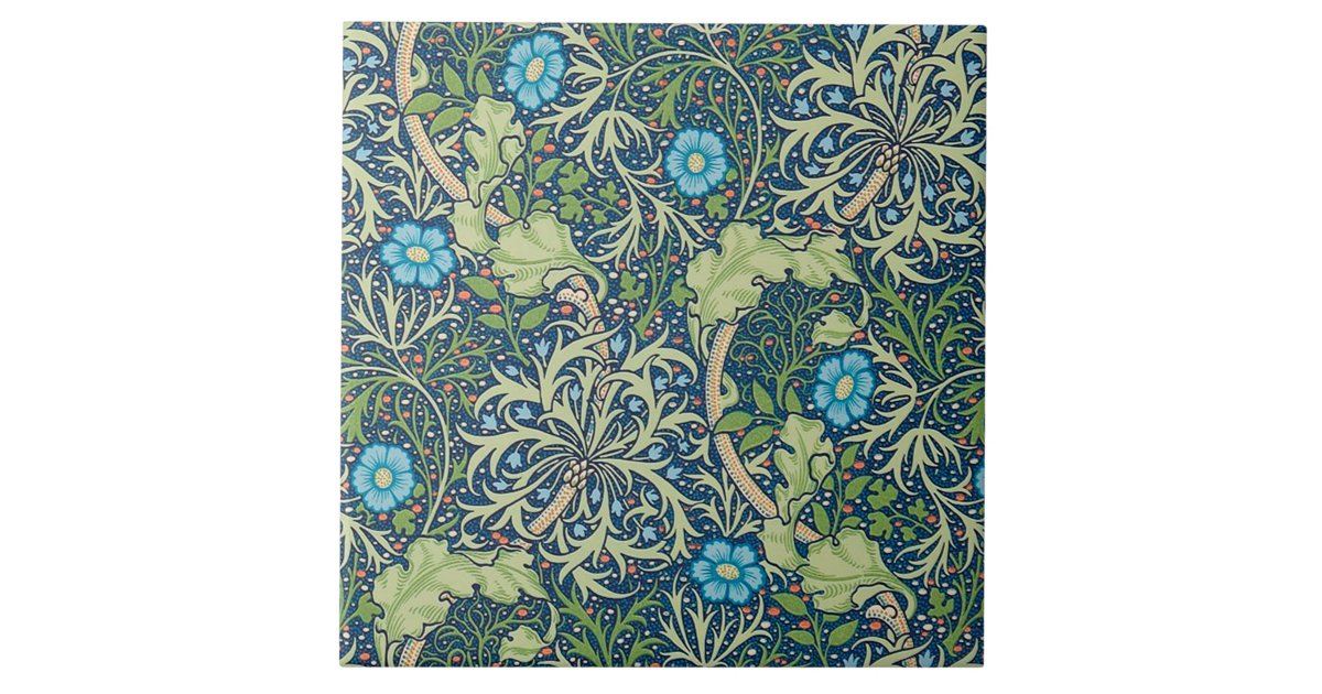 Seaweed, William Morris Ceramic Tile | Zazzle