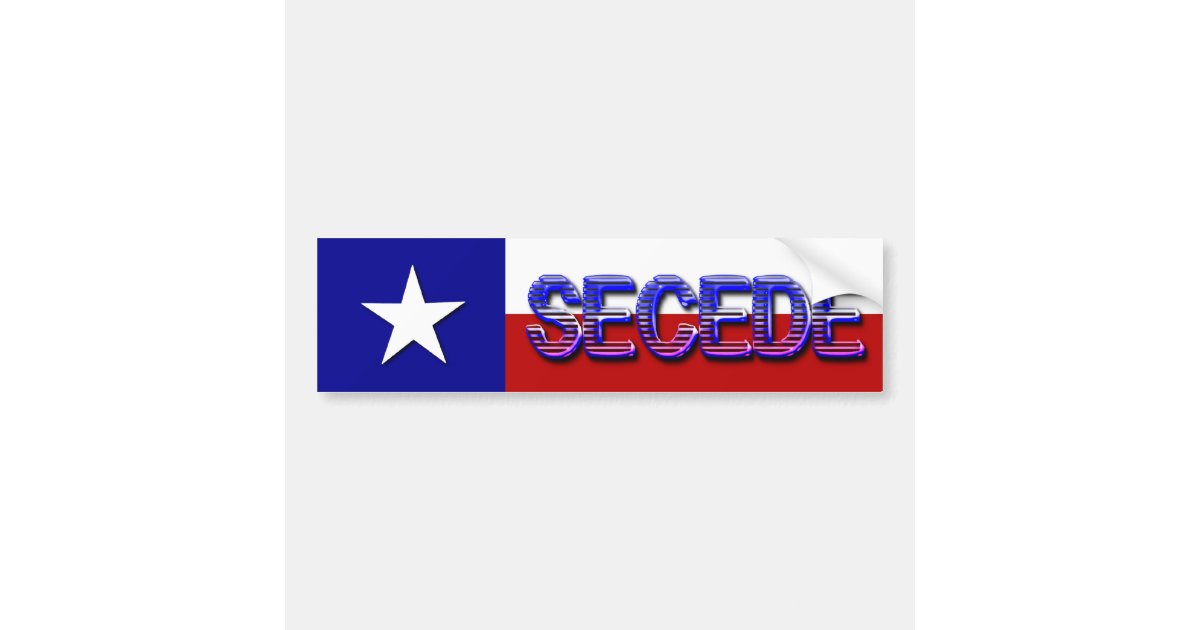 SECEDE! BUMPER STICKER | Zazzle