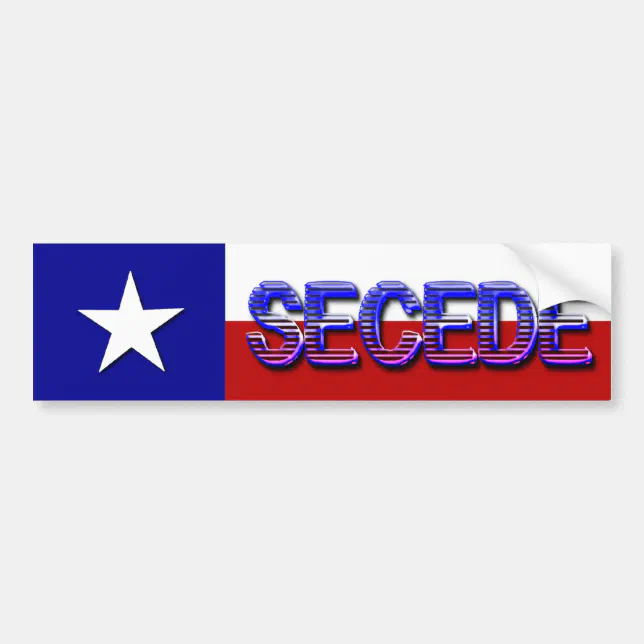 SECEDE! BUMPER STICKER | Zazzle