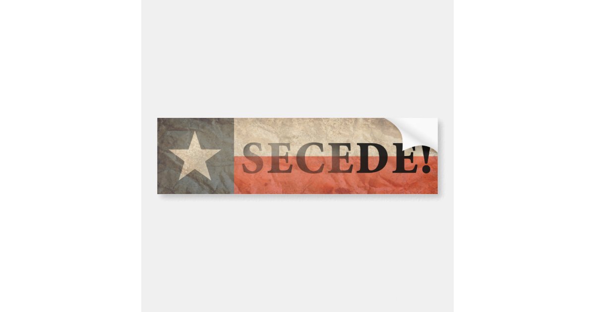 Secede! Bumper Sticker | Zazzle