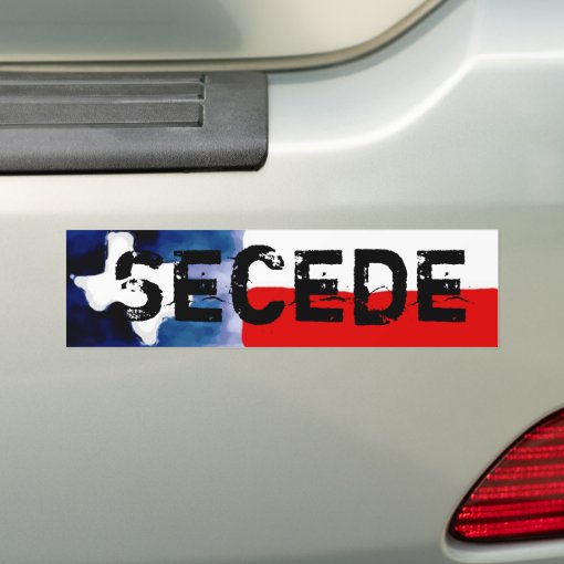 Secede Bumper Sticker | Zazzle