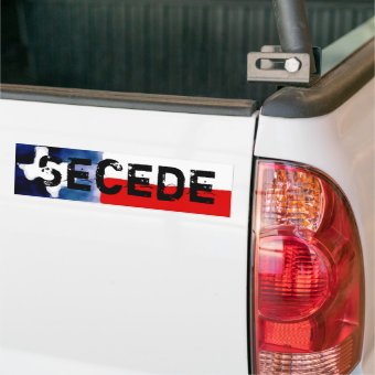 Secede Bumper Sticker | Zazzle